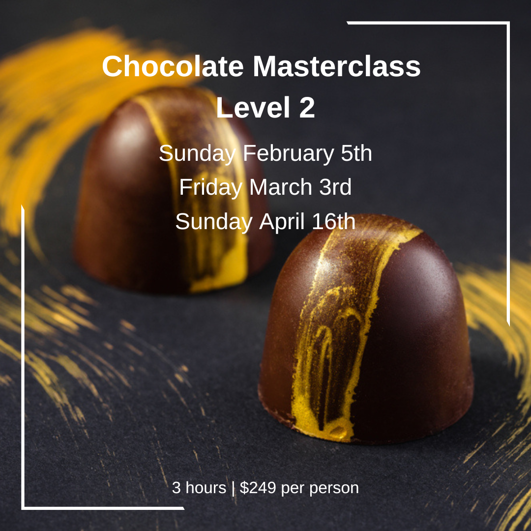 NEW: Chocolate Masterclass Level 2 – Le Dolci