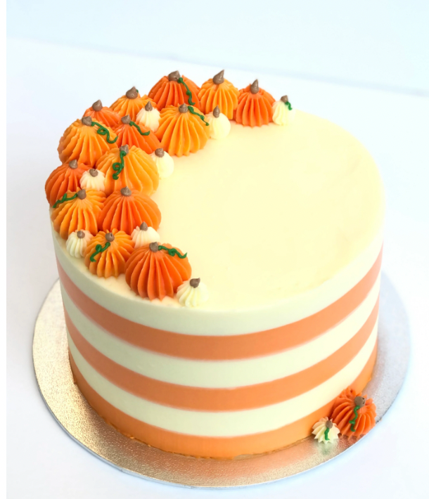 Learn how to make a Gorgeous Pumpkin Inspired Cake at home. Just in ti ...